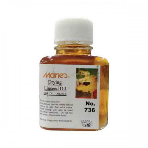 روغن بزرک 75 میل ماریس (drying linseed oil) | قلمتراش
